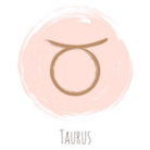Rose Pink Gold Taurus Zodiac Sticker