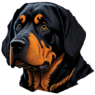Rottweiler Face Sticker