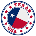 Round Texas USA Sticker