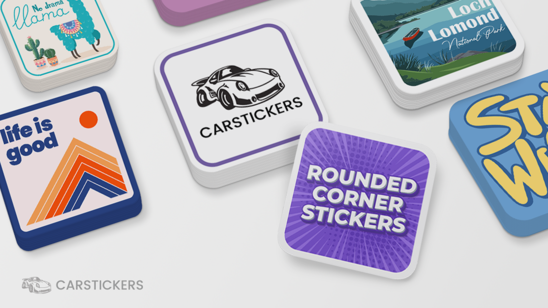 Custom Rounded Corner Stickers | Free Shipping