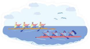 Rowing Car Stickers & Decals – Customizable Vinyl Stickers