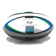 Rugby Ball Fiji Flag Sticker