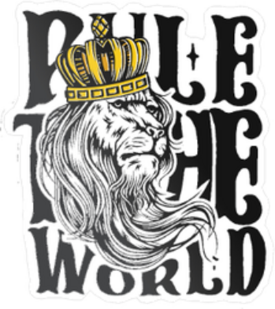 Rule the World Crown Sticker
