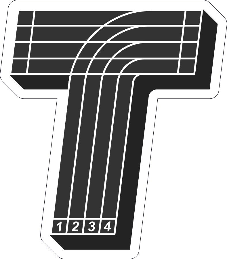 Running Track T Sticker