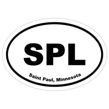 Saint Paul, Minnesota Oval Stickers