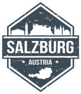 Salzburg Austria Travel Stamp Sticker