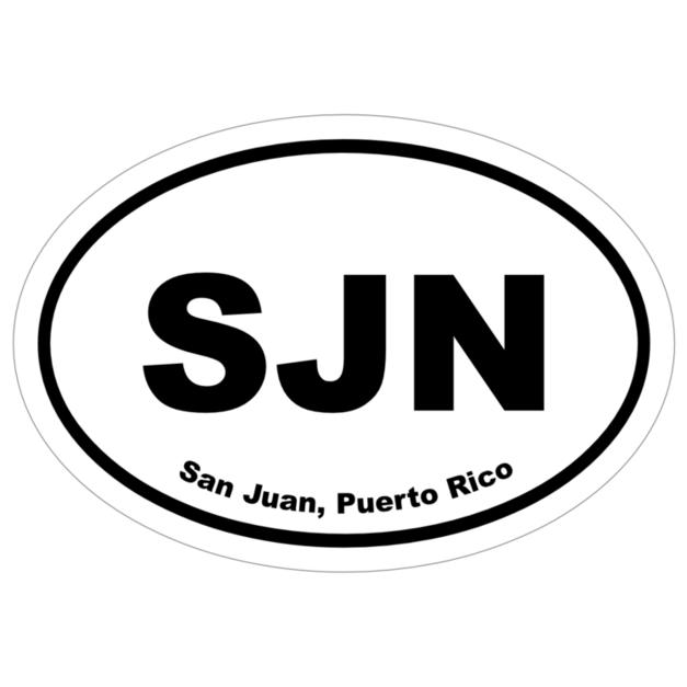 San Juan, Puerto Rico Oval Stickers