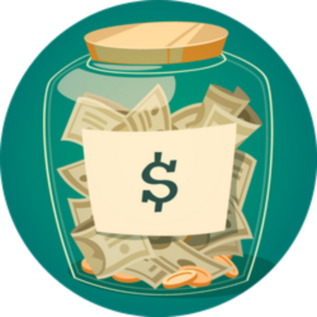 Savings Jar Sticker