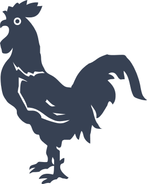 Scared Rooster Sticker Shipped Fast & Free!