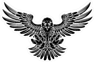 Scary Eagle Sticker