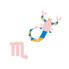 Scorpio Geometric Zodiac Sign Sticker