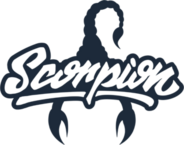 Scorpion Hand Lettering Typography Sticker