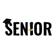 Senior Inscription Graduation Hat Sticker