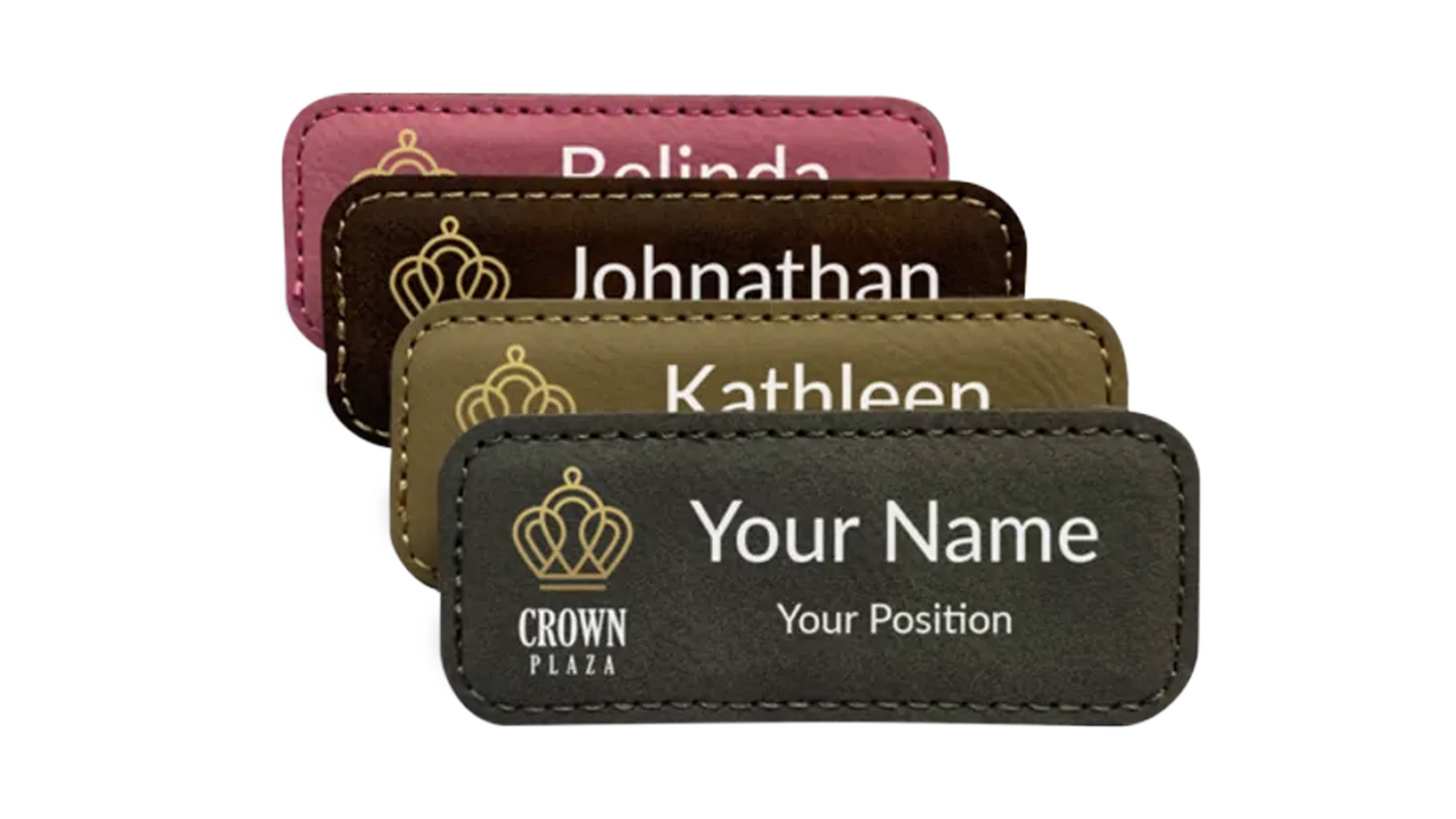 Create Custom Leather Name Tags Today - No Minimums!