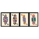 Set Of Queens Playing Cards Sticker