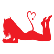 Sexy Devil Girl Sticker