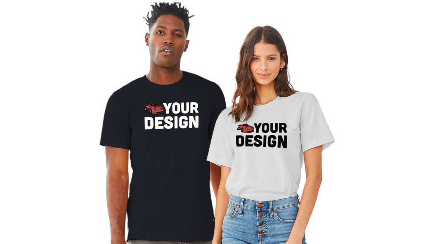 Custom Crew Neck T-Shirts & Shirt Printing, No Min.