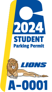 Custom Triangle Hang Tag Parking Permits - Add Your Logo