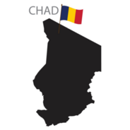 Silhouette Chad Map Sticker