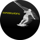 Silhouette Of A Man On A Wakeboard Sticker