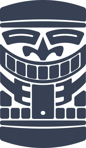 Silly Tiki Sticker - Fast Shipping & No Minimums