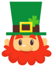 Simple Cartoon Leprechaun Sticker
