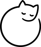 Simple Cat Circle Sticker