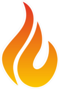 Simple Small Flame Sticker