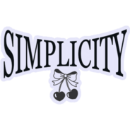 Simplicity Coquette Sticker