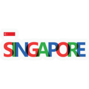 Singapore Colorful Typography Sticker