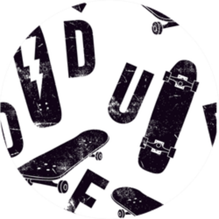 Skater Dude Seamless Pattern Sticker