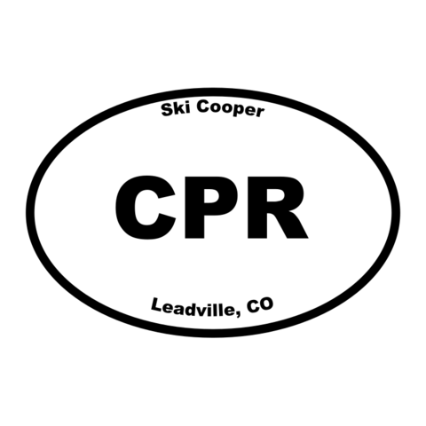 Ski Cooper Oval Sticker