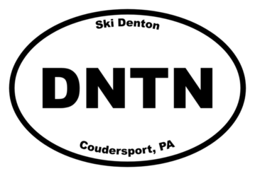 Ski Denton Oval Sticker