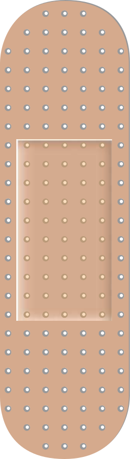 Vibrant, High-Quality Skinny Band Aid Bandage Stickers