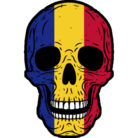 Skull Chad Flag Sticker