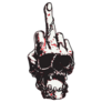 Skull Hand Middle Finger Sticker
