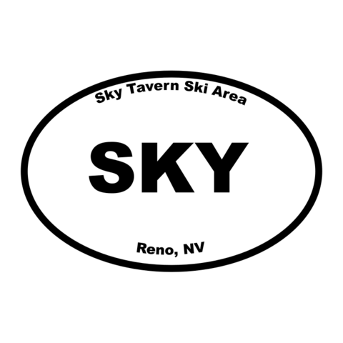 Sky Tavern Ski Area Oval Sticker