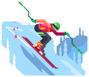 Skiing Stickers & Car Decals – Over a Dozen Unique Designs
