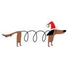 Slinky Dachshund Sticker