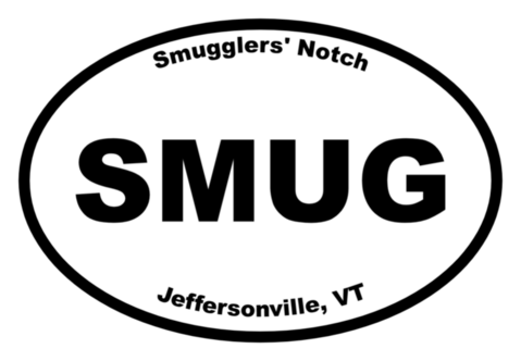 Smugglers' Notch Oval Sticker