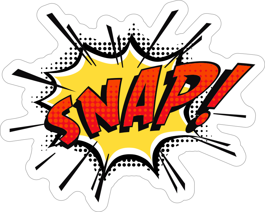 Snap Comic Sticker
