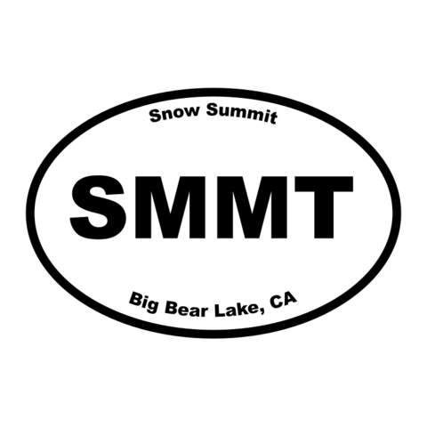 Snow Summit Oval Sticker