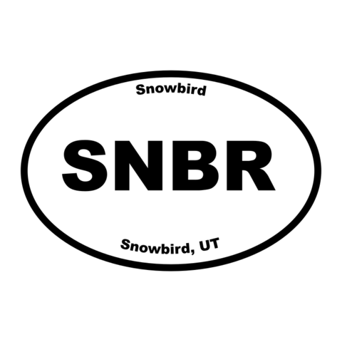 Snowbird Oval Sticker