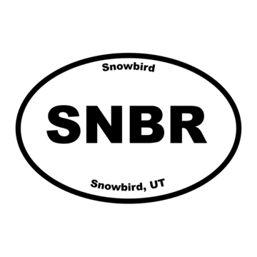 Snowbird Oval Sticker