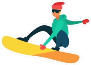 Snowboarding Stickers & Decals | Free Shipping