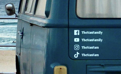 Social Media Stickers - Customize for Business & Personal
