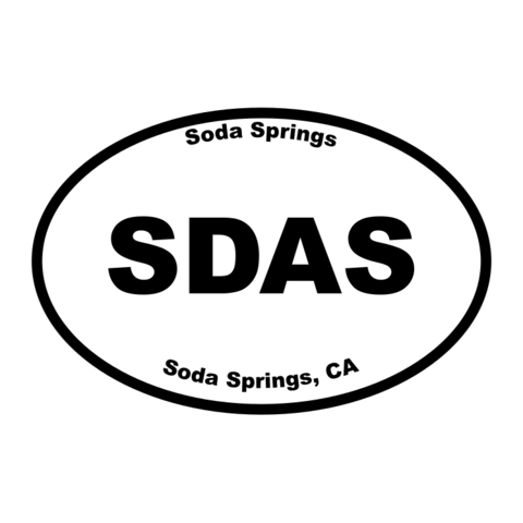 Soda Springs Oval Sticker