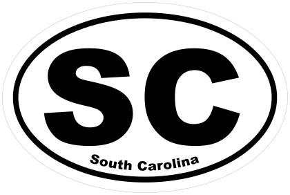 South Carolina Car Stickers and Decals
