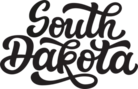 South Dakota Calligraphy Sticker