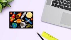 Space Doodle Sticker Sheet